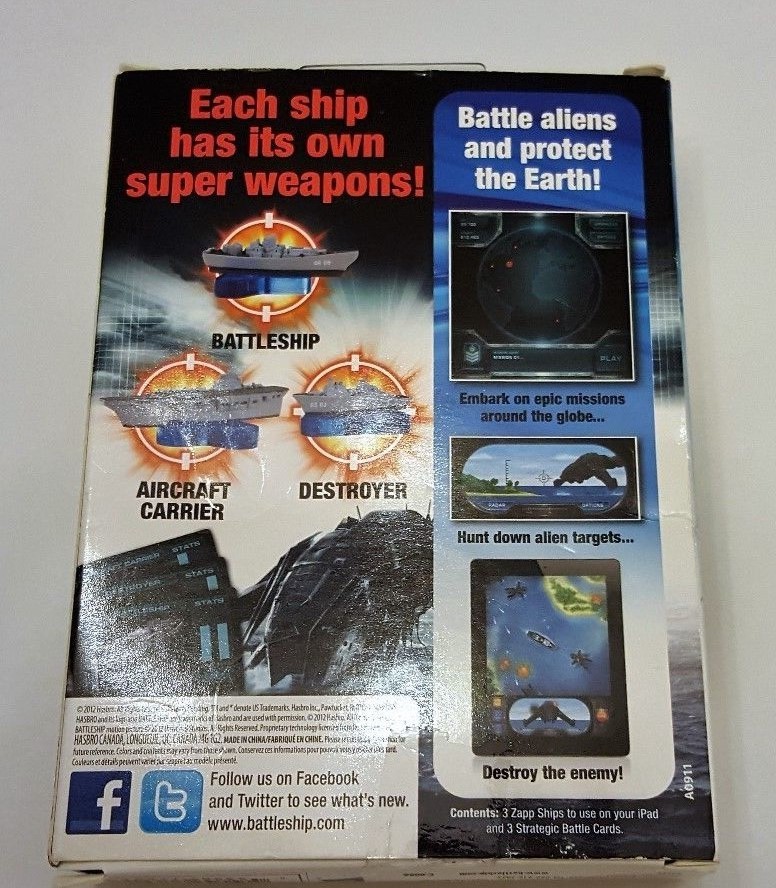 Battleship Zapped Movie Edition Interactive iPad Game By Hasbro | eBay