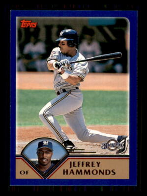 2003 Baseball Topps Jeffrey Hammonds Milwaukee Brewers #92 | eBay