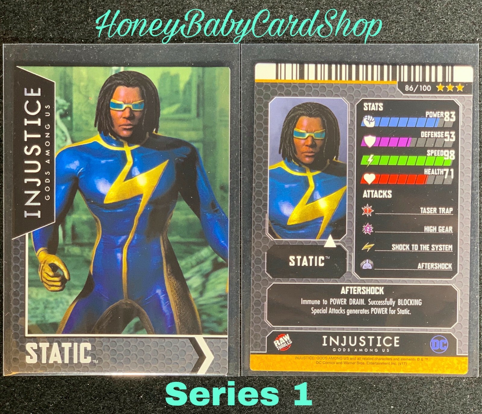 Injustice Arcade Series 1 OOP Card 86 Static Power Rare | eBay