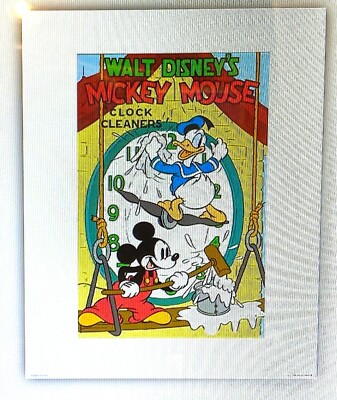 Disney Classic Cartoon Poster Art Print Clock Cleaners 16 x 20 More ...