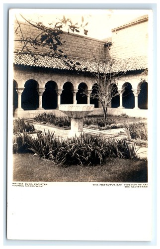 Postcard RPPC Metropolitan Museum of Art Cuxa Cloister Looking ...