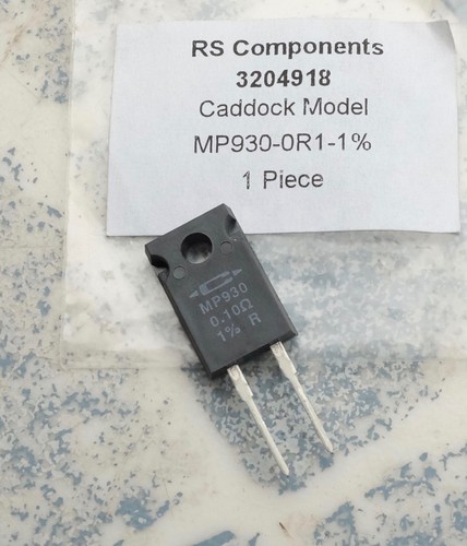 Caddock MP915-0.10-1% MP915-0R1-1% Radial Fixed Resistor 100mΩ RS 320 ...