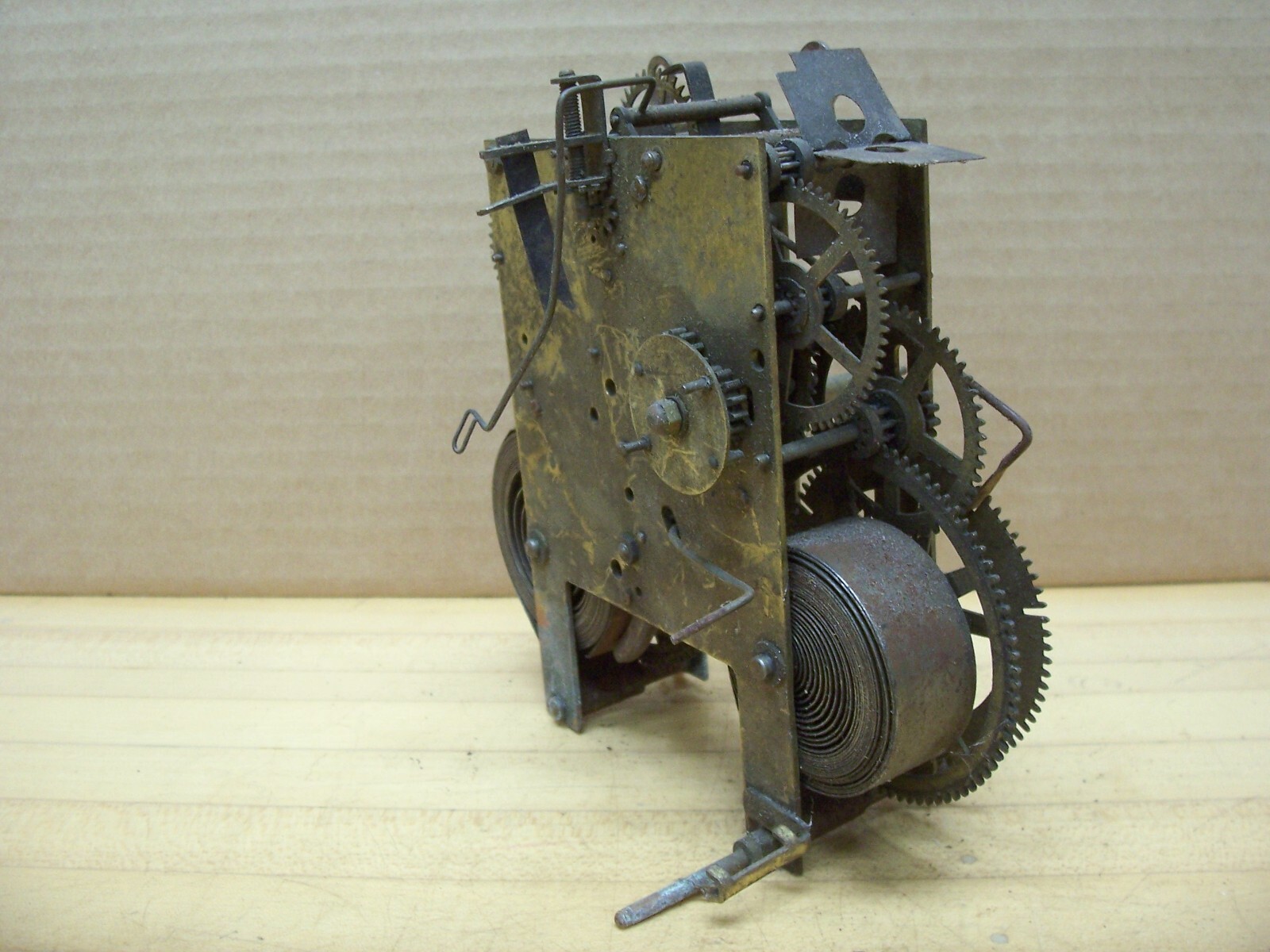 Vintage Antique Sessions Mantel Clock Movement Steam Punk Mechanical ...