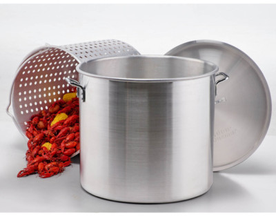120 qt Boil Pot Outdoor Propane Cooker Strainer Crawfish Seafood ...