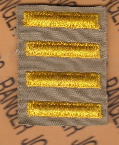 US Army WWII Khaki Combat Overseas Service Stripes 4 Bars 24 months ...
