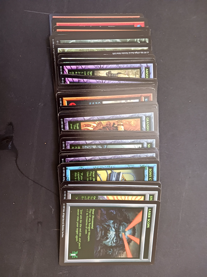 Shadowrun Deck 70 Cards + Rule Book & Skill Chart | eBay