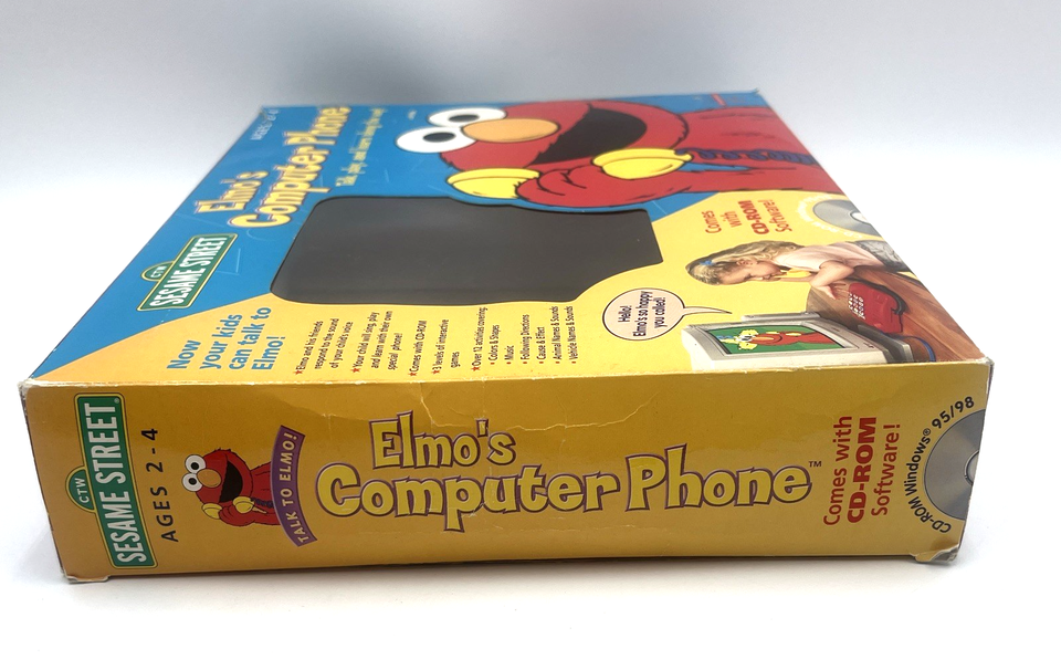 Sesame Street Elmo's Computer Phone PC CD telephone creativity kids ...