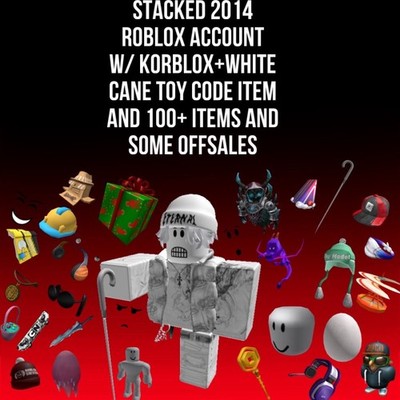 Stacked 2014 Roblox| Korblox +White cane Toy code item| 100+Items ...