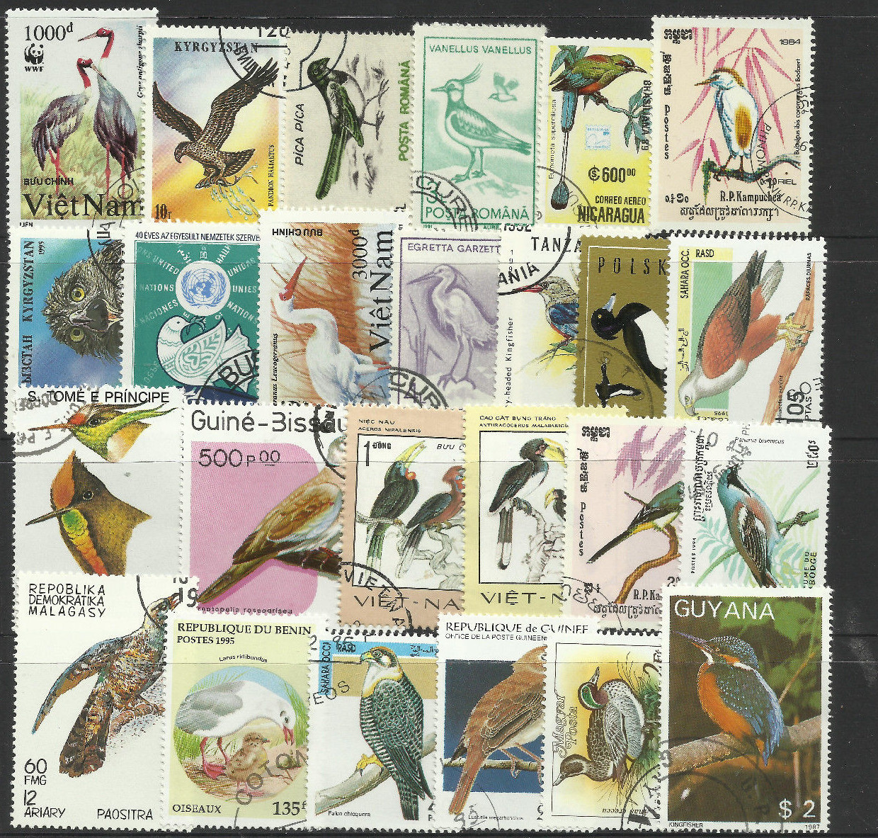 BIRDS Collection Packet 25 Different Stamps (Lot 1) | eBay Australia