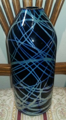 Possibly By Colin Stone Glass Vase | eBay