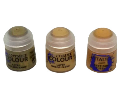 Paint Citadel Colour LAYER Tallarn Sand Bestigor Ungor Flesh Models Lot ...