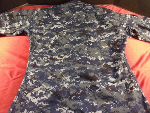 US NAVY NWU TYPE 1 BLUE DIGITAL CAMOUFLAGE BLUEBERRY UNIFORM JACKET ...