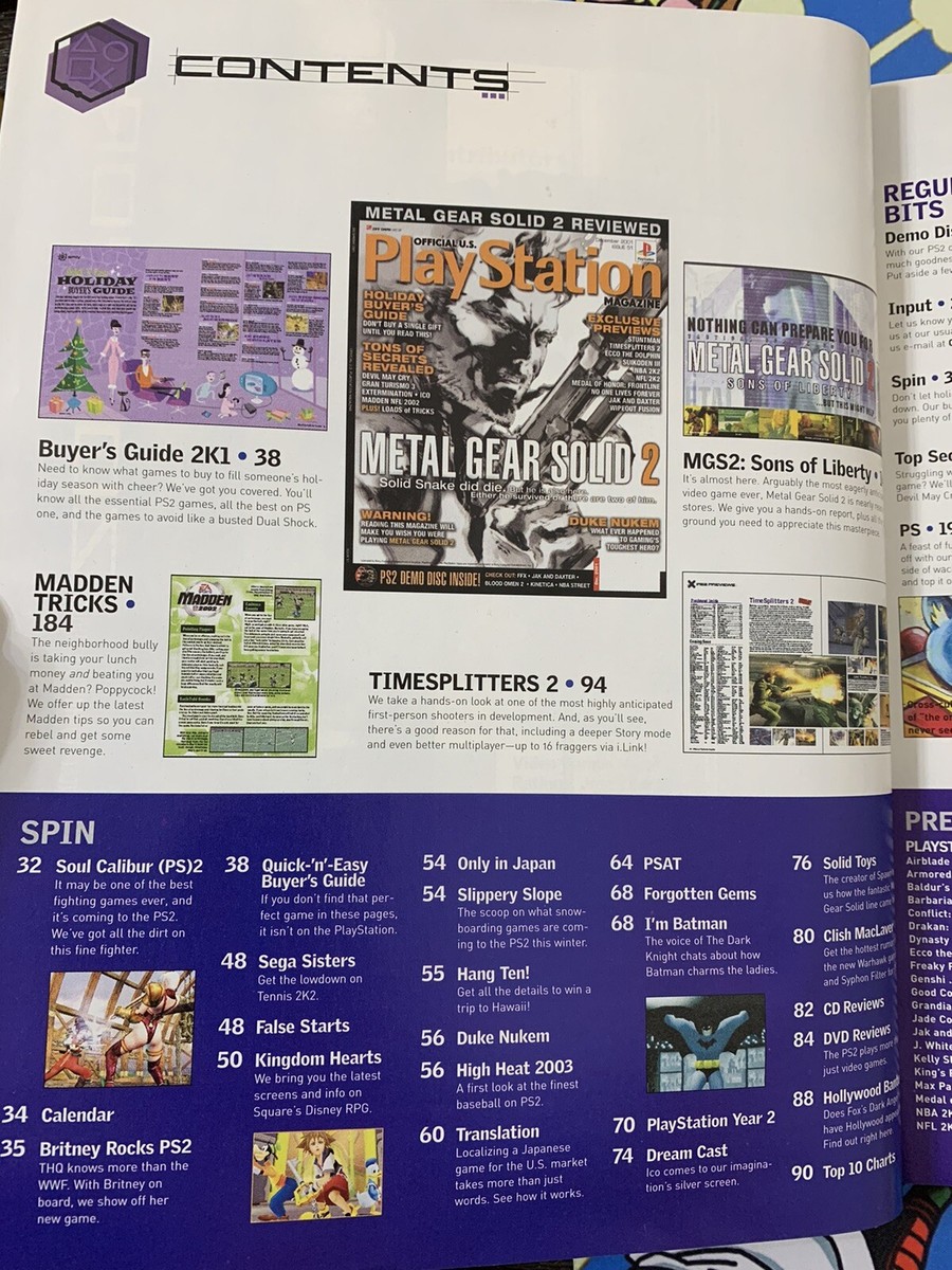 Magazine Metal Gear Solid 2