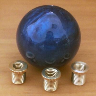 Universal 54mm Blue Round Ball Gear Shift Shifter Lever Knob Cosmic ...