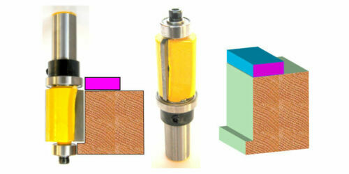 1 pc 1/2" Sh 3/4" Dia. Top and Bottom Bearing Trim Pattern Router Bit ...