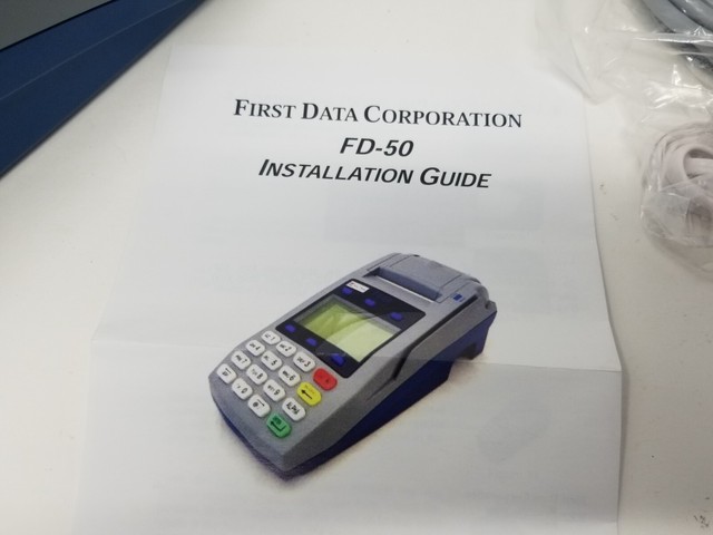 First Data FD50 Credit Card Terminal 16 Keys Silver for sale online | eBay