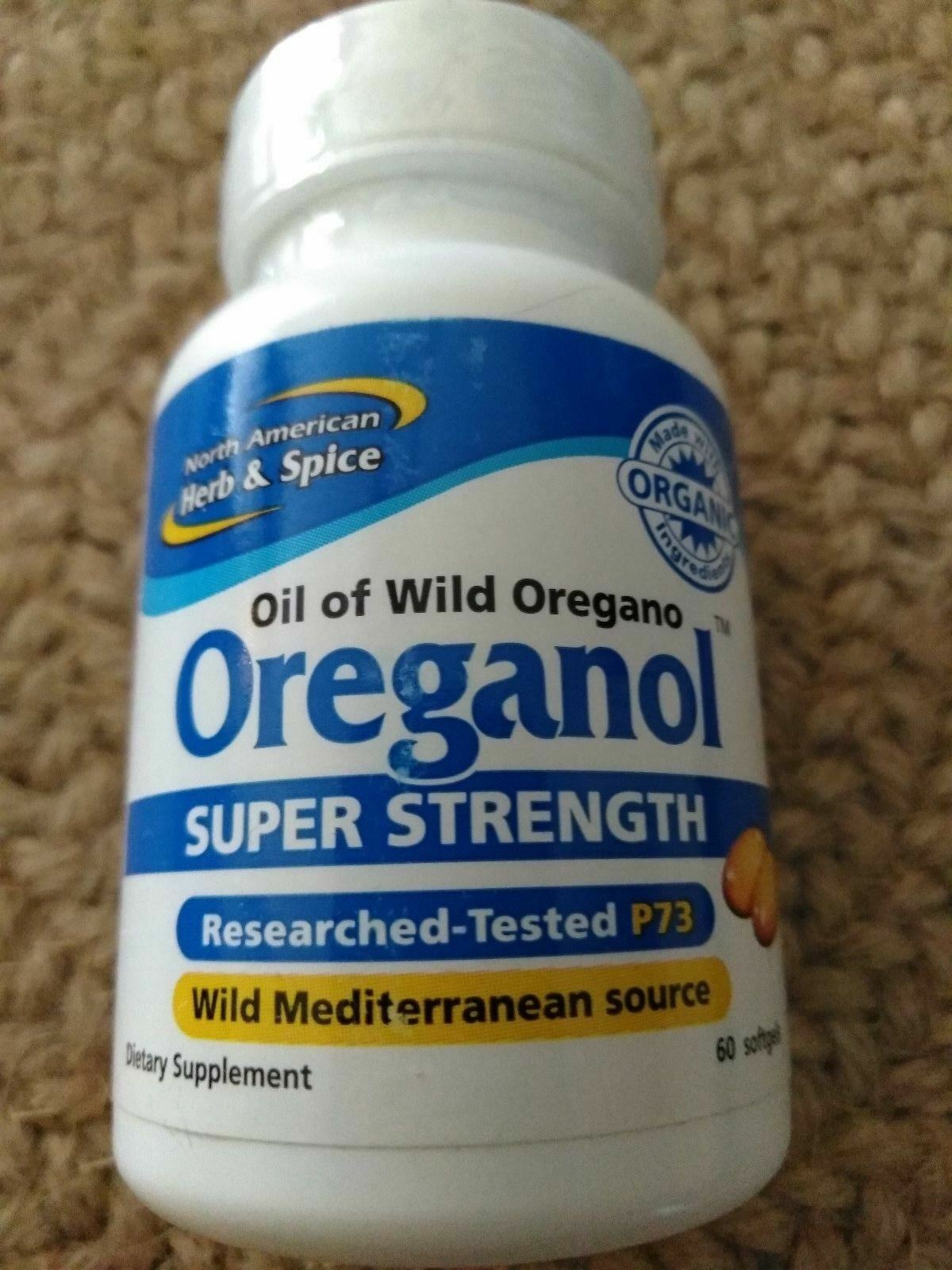 P73 OREGANOL Oil 60 Softgels, Super Strength By North American Herb ...