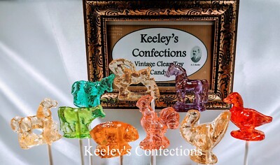 Vintage Sunnybrook Farm Clear Toy Candy Barley Lollipops 3 Dimensional ...