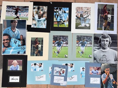MANCHESTER CITY autograph Photo displays x16 ADEBAYOR WILFREID JO NASRI ...