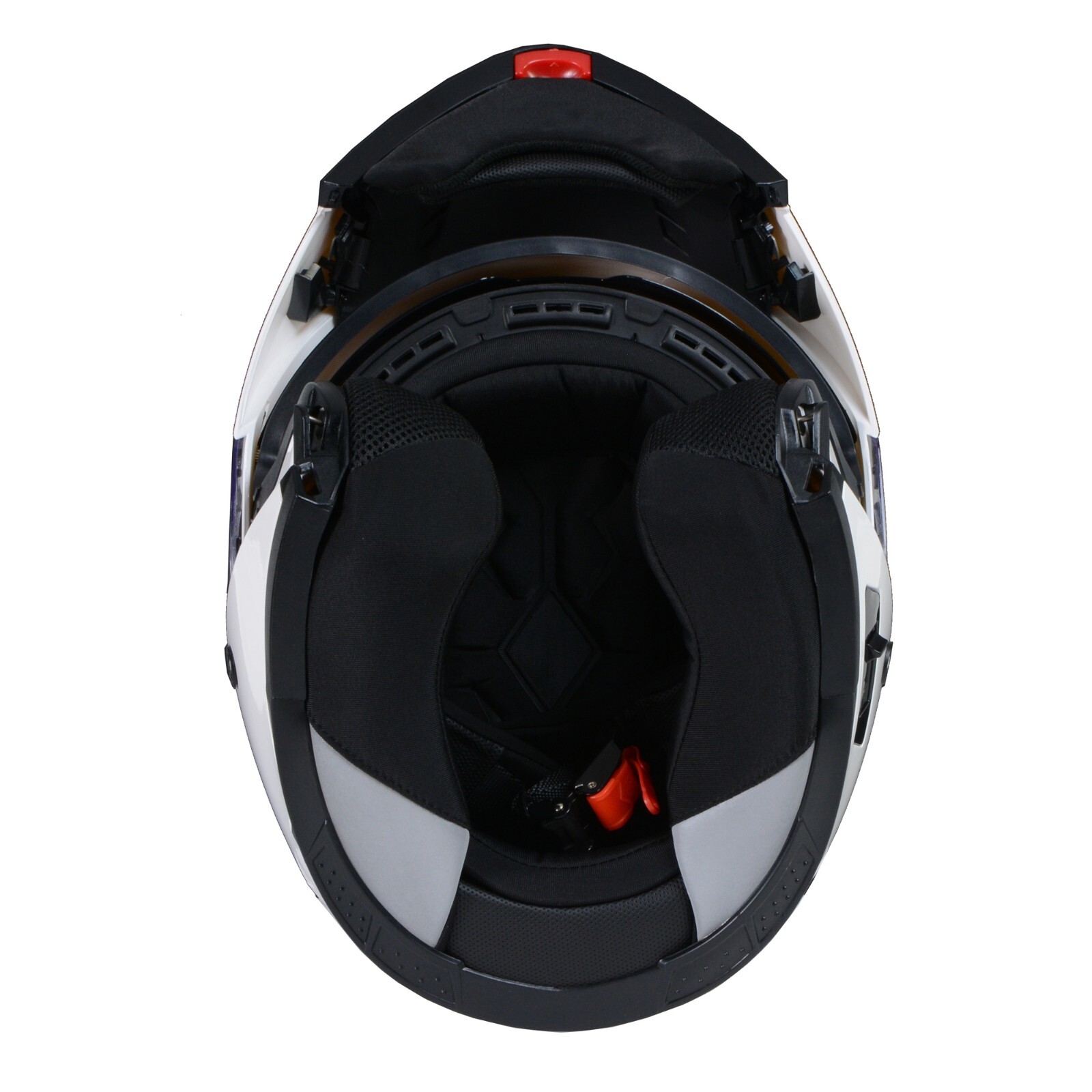 Milwaukee Helmets MPH9816DOT 'Breeze' White Advanced Motorcycle Modular ...