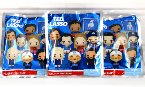 TED LASSO BLIND BAG FIGURAL BAG CLIPS LOT OF 3 CHARACTERS SEALED RARE ...