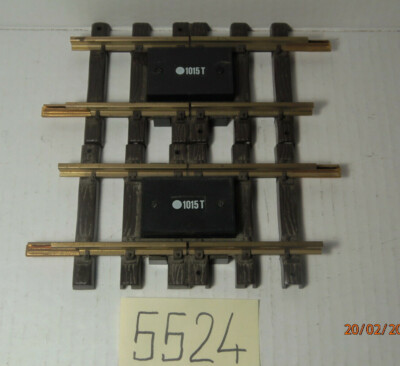 2 – LGB 1015T 150mm Double Insulated G Scale Brass Solid Rail Straight ...