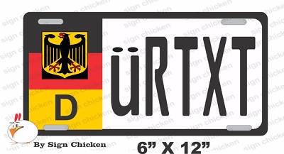 EURO STYLE TAG BMW European license plate, ANY TEXT, CUSTOMIZABLE ...