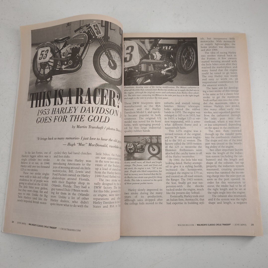 Walnecks Classic Cycle Trader Magazine June 2003 Motorcycle Classifieds ...