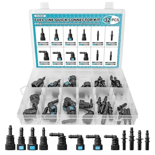 32PCS Fuel Line Quick Connect Assortment Kit, 12 Sizes Fuel Line Repair ...