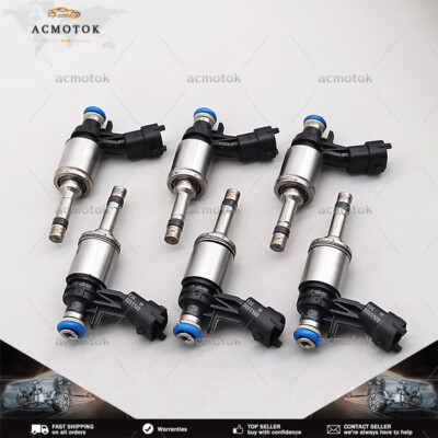 SET 6PCS FUEL INJECTORS for 12-17 Buick Enclave Chevrolet Traverse 3.6L ...