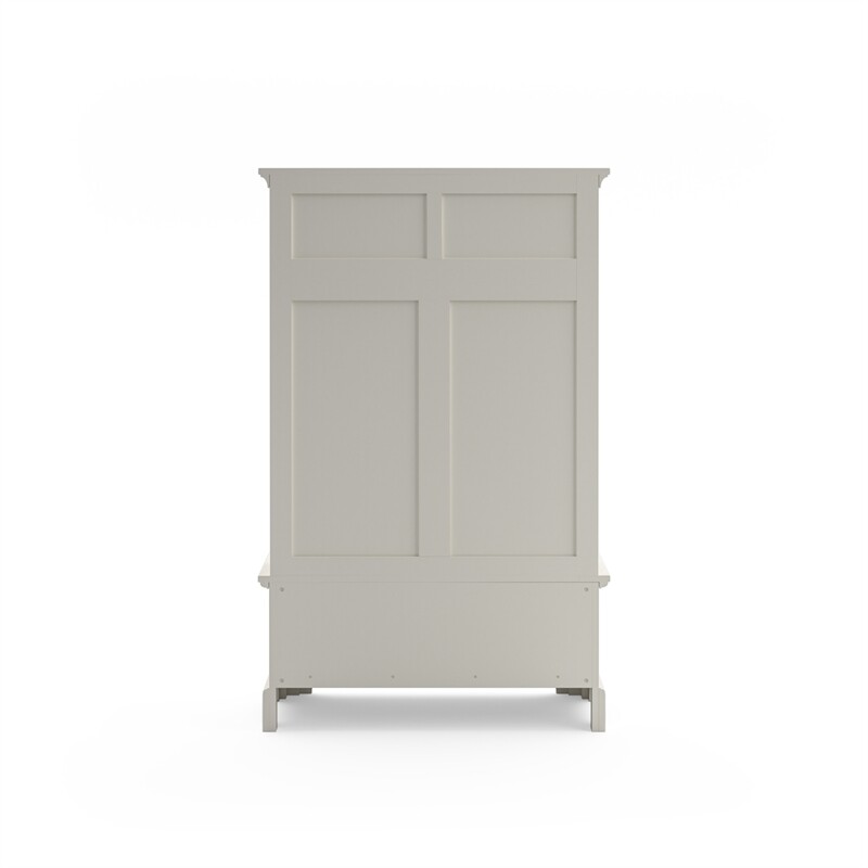 Homestyles Naples Wood Hall Tree in Off White | eBay