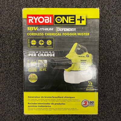 Ryobi One+ 18 Volt Cordless Chemical Fogger Mister With 2.0 Ah Battery ...
