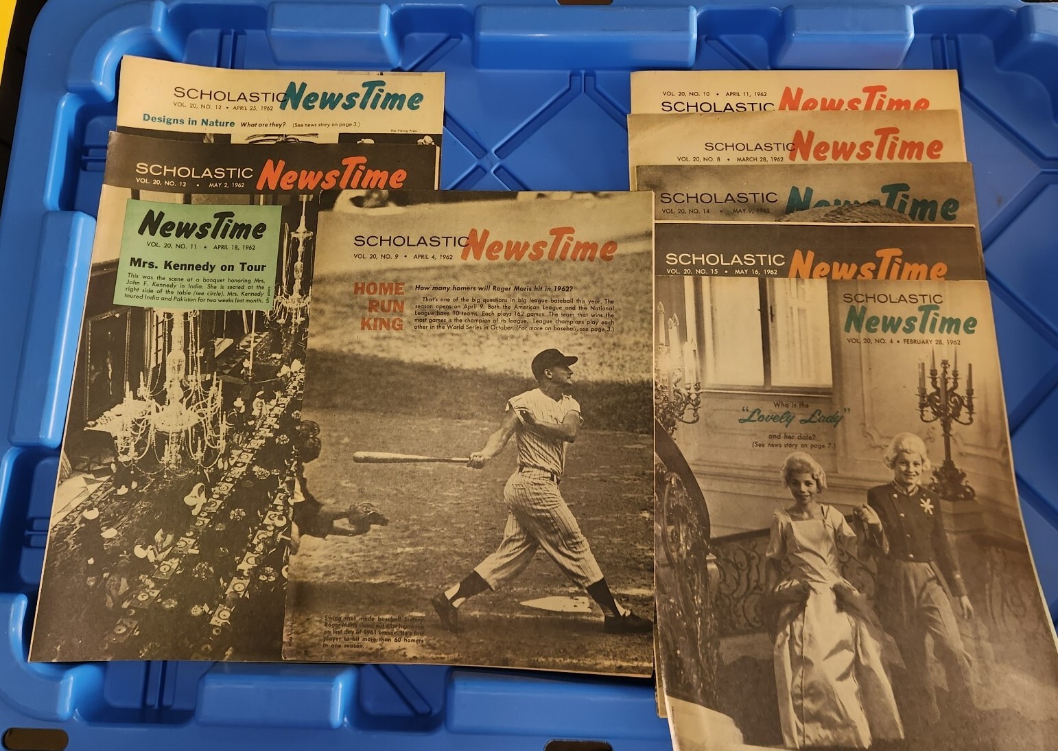 NewsTime A Scholastic Magazine Volume Lot 1960's Roger Maris | eBay