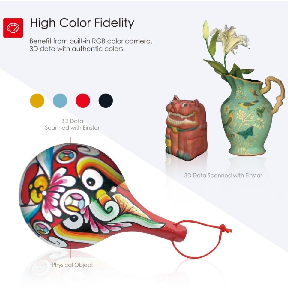 Shining3D [Einstar Handheld 3D Scanner] Full Color Scan with Scanning ...