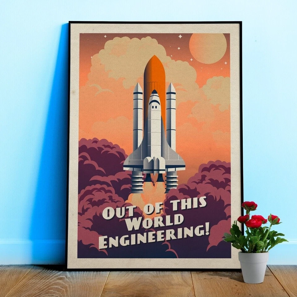 Retro Space Shuttle Posters