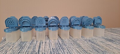 Tupperware Modular Mates Spice Containers (Set Of 15) Blue Lids | eBay