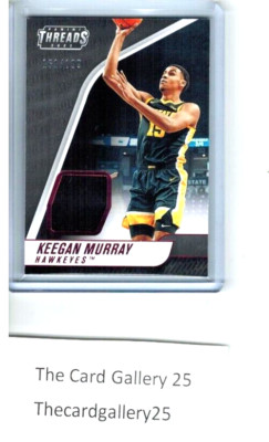 2022-23 Panini Chronicles Keegan Murray Threads Red SP Jersey Patch ...