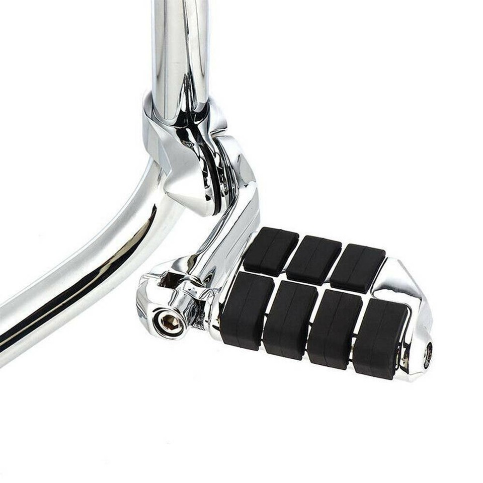 Passenger Motorcycle Rear Foot Pegs Rest Pedals Chrome 10mm For Harley ...