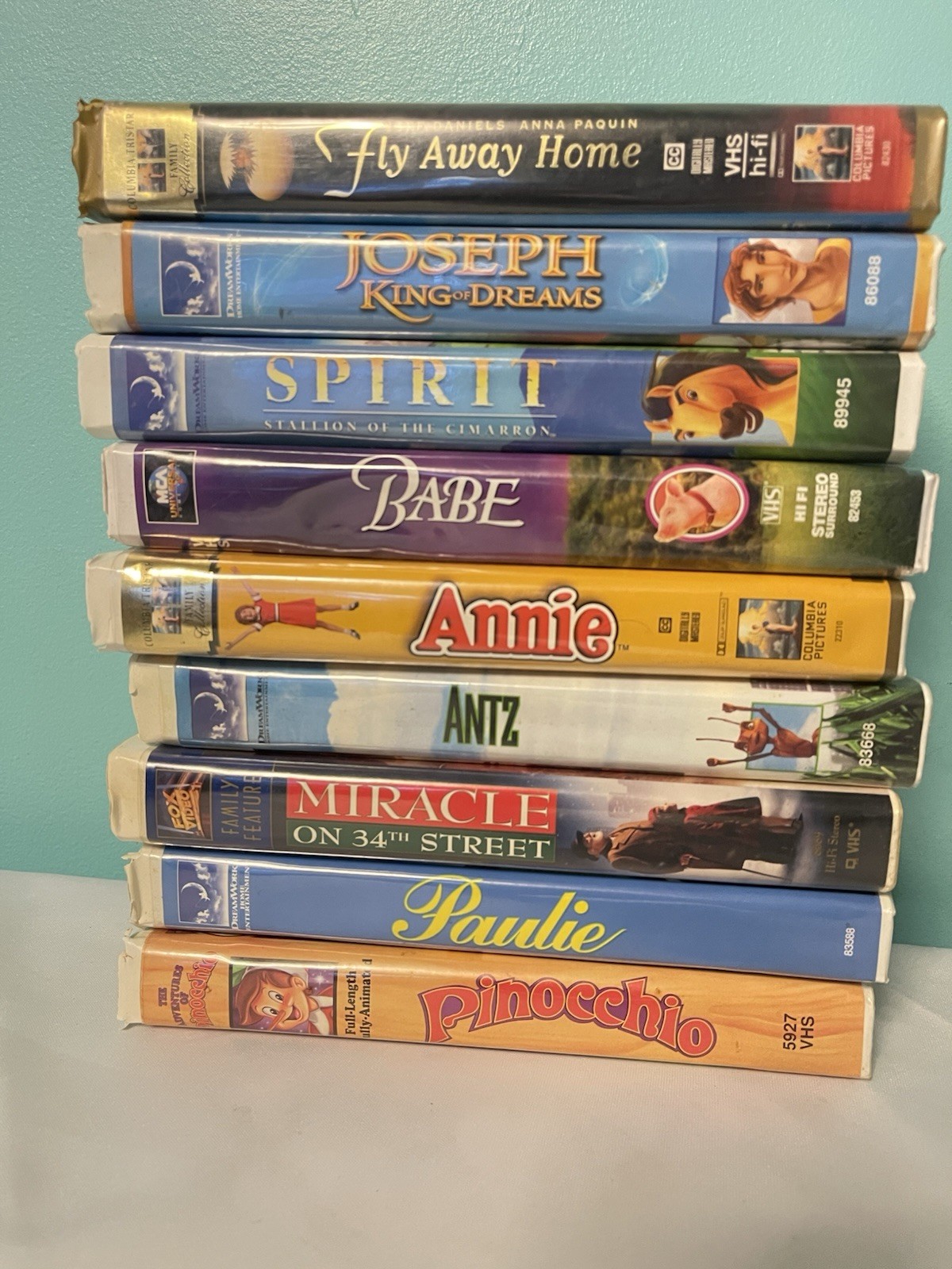 9 VHS lot Family/Kids Movies Babe, Annie, Antz And Various Others | eBay