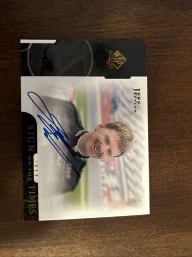 1999 SP Authentic - Sign of the Times Jeff Burton #JB (AU) for sale ...