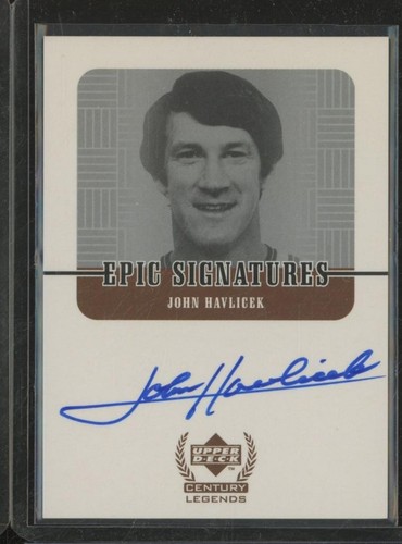 1998-99 Upper Deck Century Legends JOHN HAVLICEK Auto Epic Signatures ...