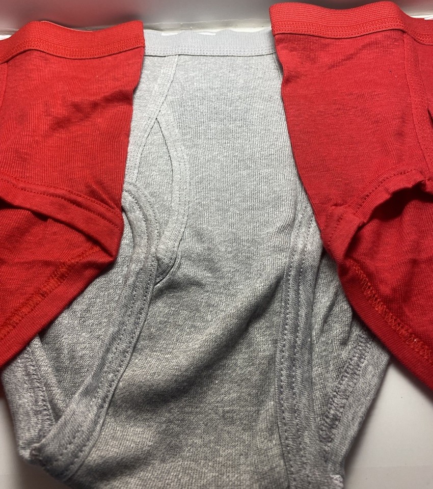 VTG 80s NOS 50% Kodel 2 Red 1 Gray 3Pr Underwear Kids Large 14-16 ...