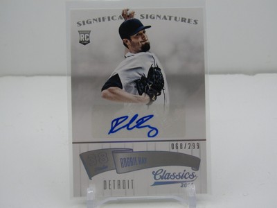 ROBBIE RAY 2014 CLASSICS ROOKIE AUTOGRAPH AUTO! RC! #068/299! DETROIT ...