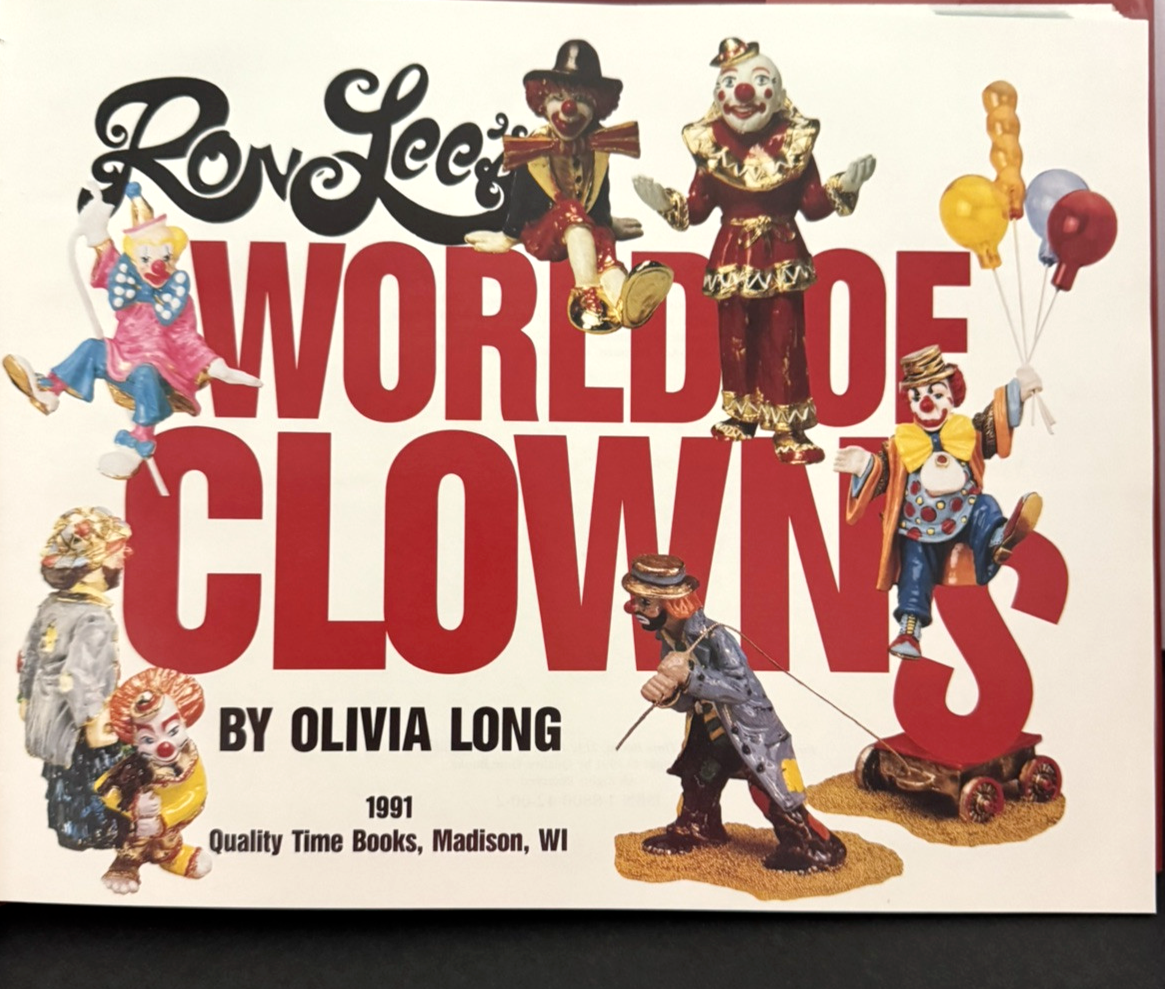 Ron Lee Artist Author "World of Clowns" SIGNED Book Lee's Figurine 1991 ...