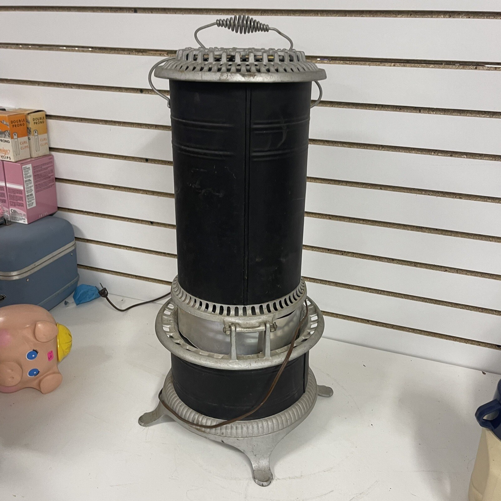 Antique Cast Iron No 2 BARLER (Ideal) HEATER CO kerosene Heater Accent ...
