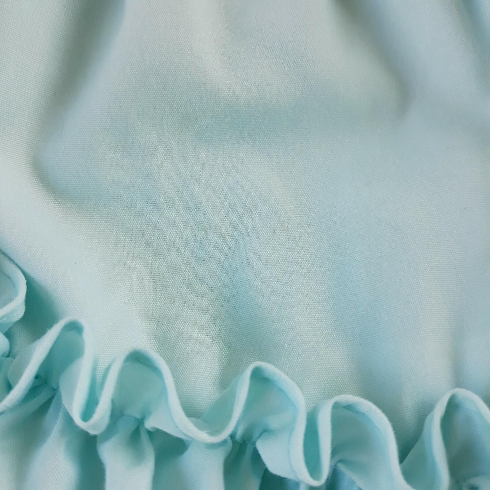 Vintage Golden Age Dress Light Blue Ruffles Lace Trim Full Circle USA ...