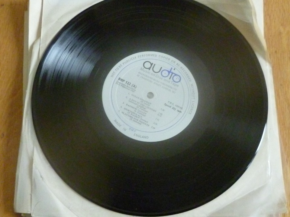 AUDIO BMP 122 BACKGROUND MUSIC RARE 10" UK LIBRARY VINYL LP RECORD ...