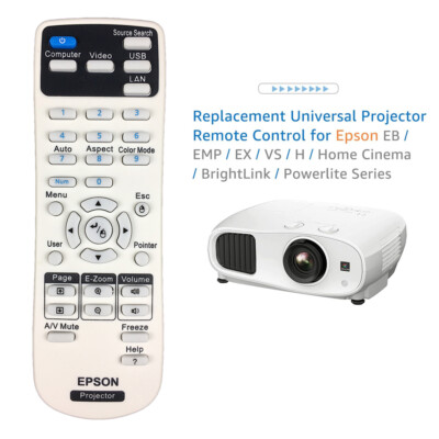US Remote For Epson Home Cinema 500 PowerLite 2040 2042 2055 2065 ...