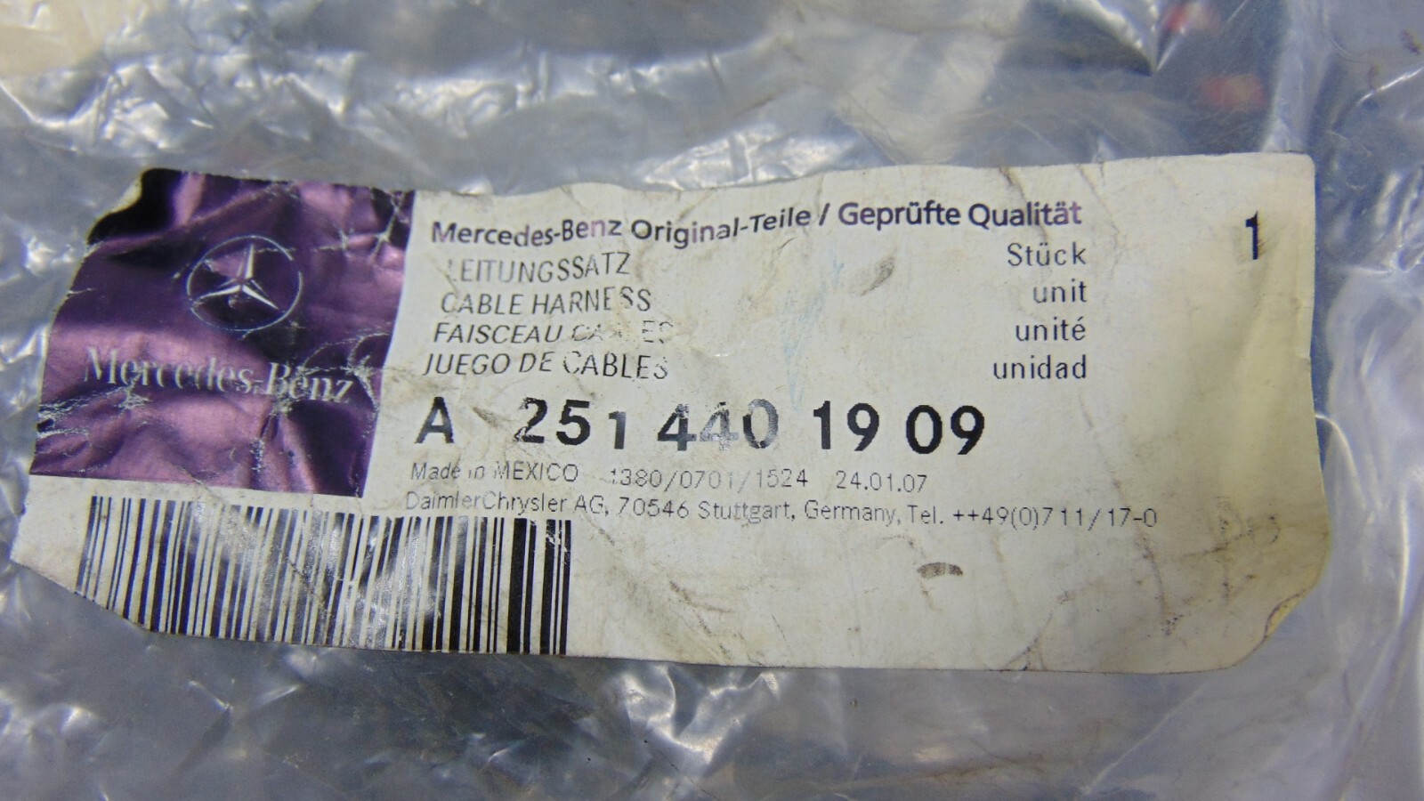 MERCEDES+Ml350+Ml500+Door+Wire+Harness+Front+Right+2514401909 for sale ...