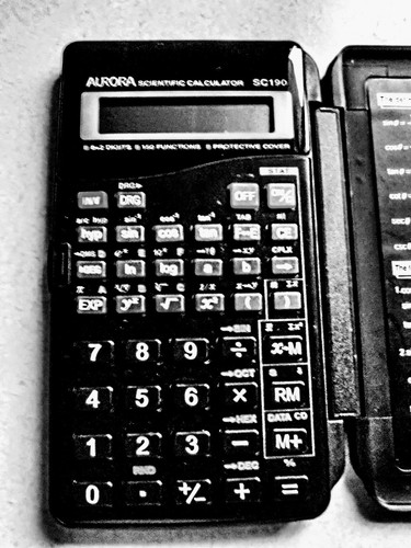 Aurora SC-190 Scientific Calculator With Trigonometric Function Cheat ...